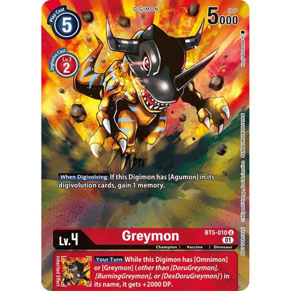 Greymon - BT5-010 (Premier TO Event June 2021) - Battle of Omni (BT05)